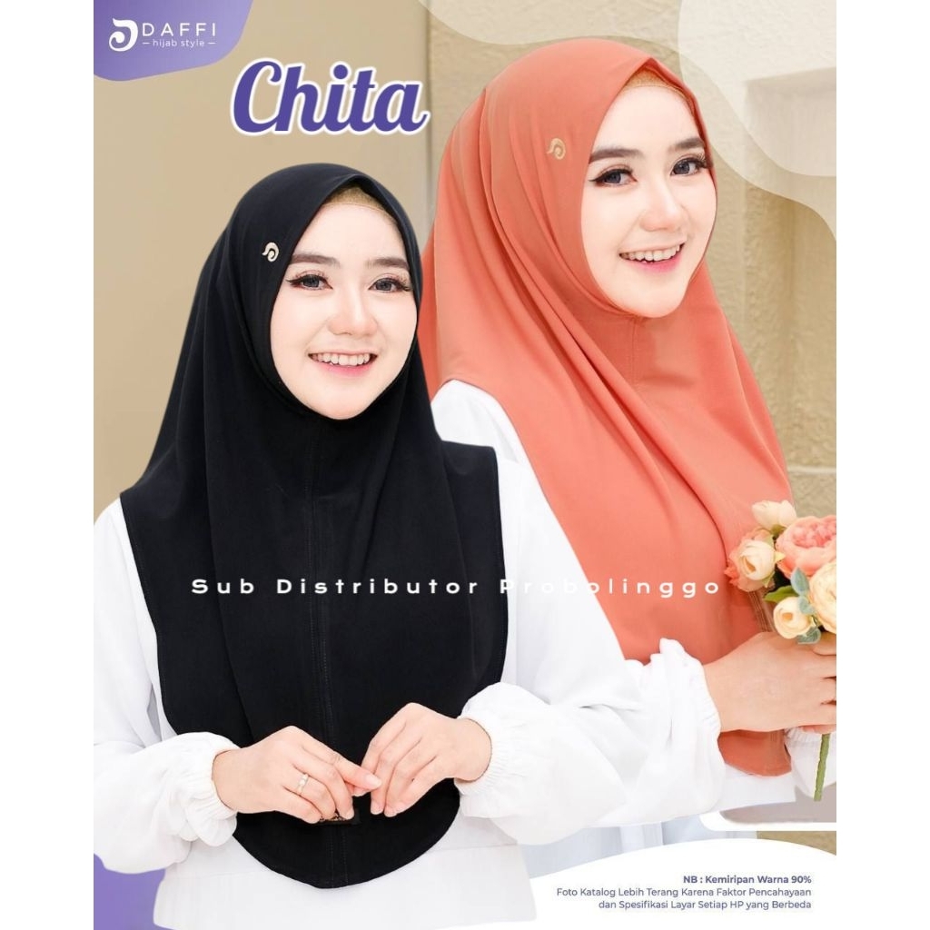Jual DAFFI HIJAB - COD BERGO CHITA DAFFI NON PAD | Shopee Indonesia