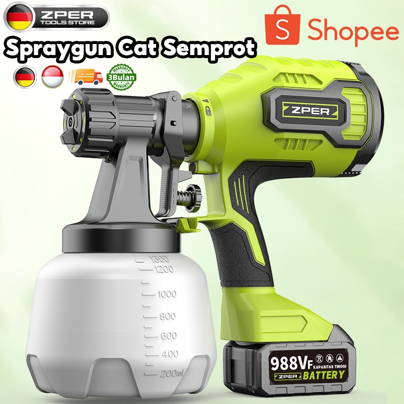 Jual ZPER Spraygun Cat Semprot Electric Spray Gun 800ml Alat Semprot ...