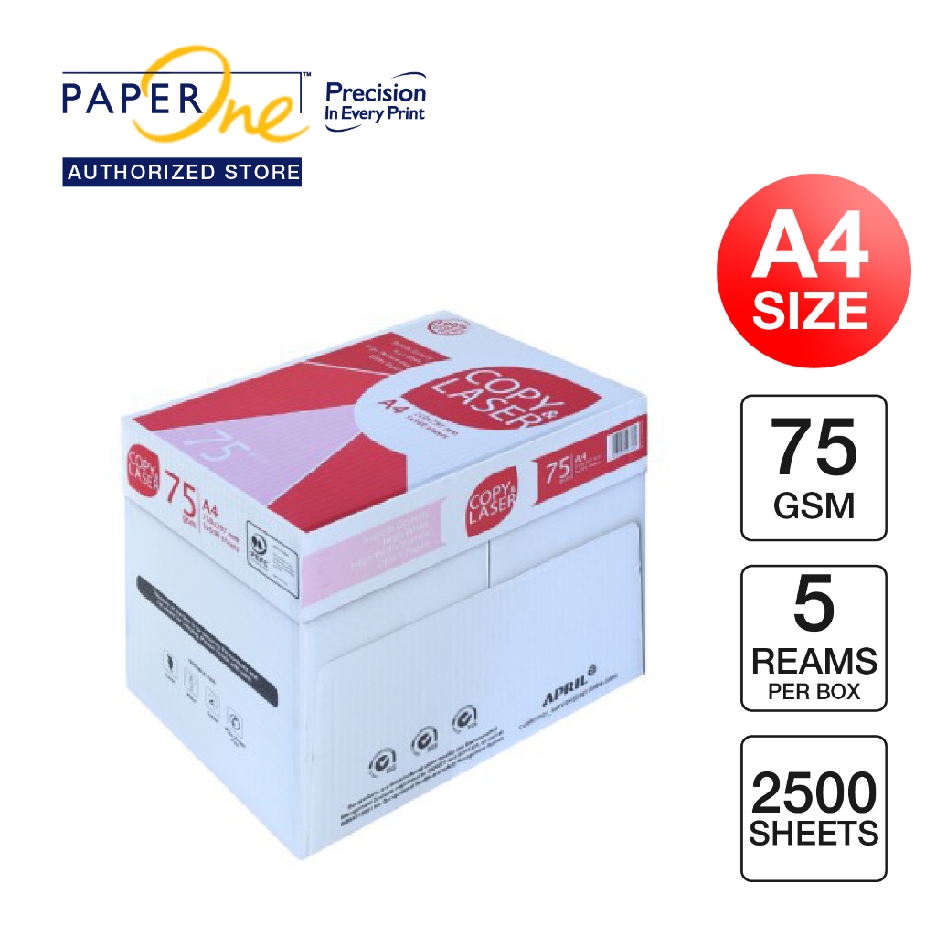 Jual Copy & Laser Kertas A4 75gr Copier 1 Box (2500 lembar) Kertas HVS ...