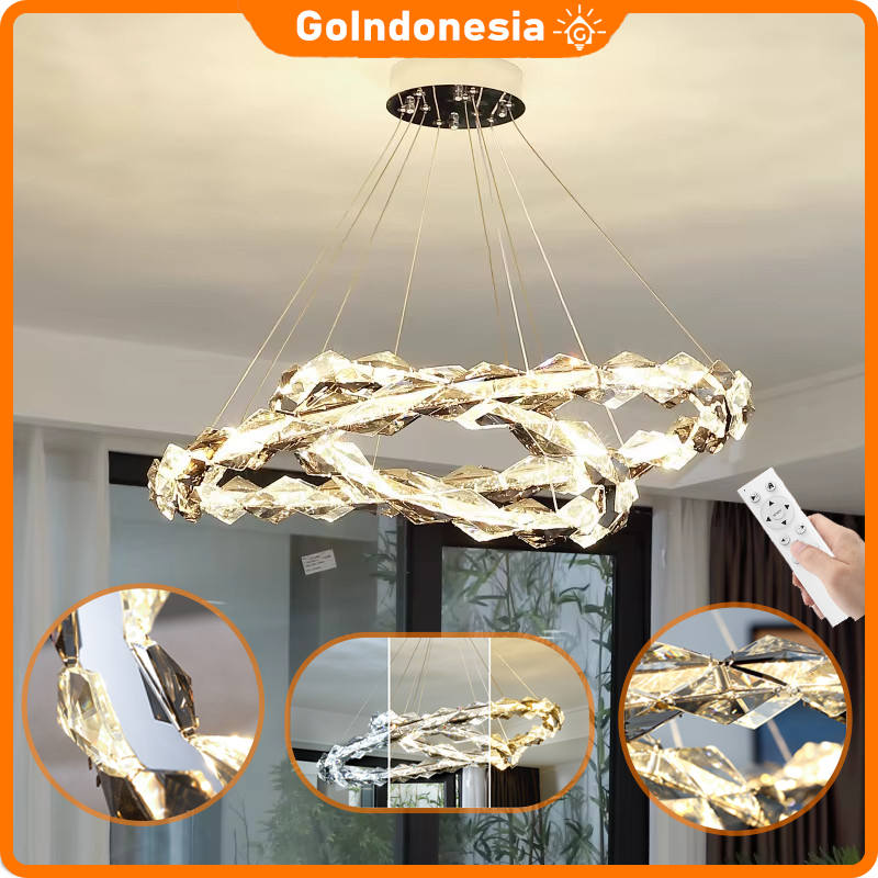 Jual lampu gantung kristal ruang tamu lampu mini bar minimalis lampu gantung meja makan lampu ...