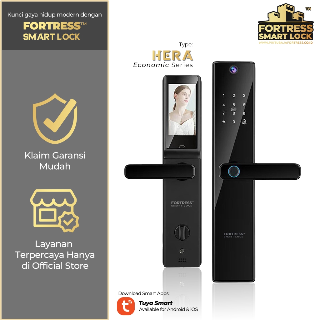 Jual FORTRESS SMARTLOCK TYPE HERA SMART DOOR LOCK | Shopee Indonesia