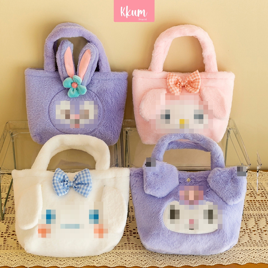 Jual Tas bulu lucu karakter / Shoulder Tote Bag Cute Fluffy Untuk Anak ...