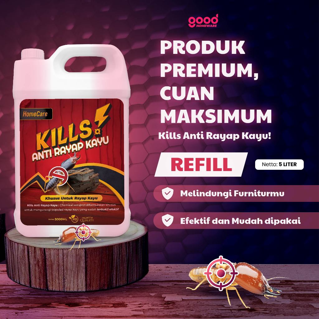 Jual ANTI RAYAP KAYU REFILL 5 LITER | ANTI RAYAP KAYU | ANTI RAYAP ...