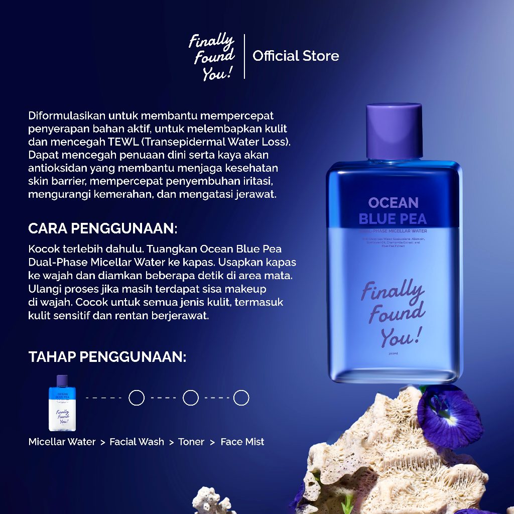Jual Finally Found You! Ocean Blue Fresh Set : Ocean Blue Pea Dual ...