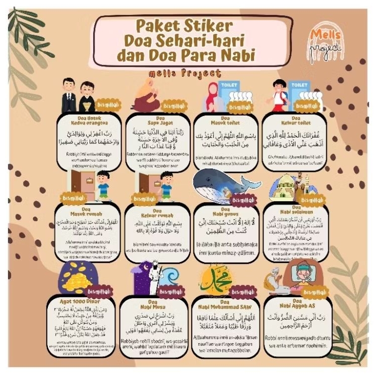 Jual (SOFTFILE) STIKER DIGITAL DOA HARIAN By Mells Project | Shopee ...