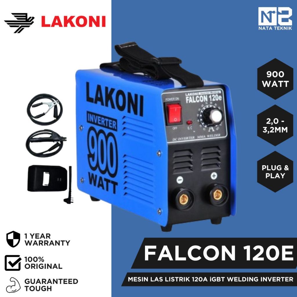 Jual LAKONI FALCON 120E Mesin Las 900 Watt Inverter MMA / Trafo Las LAKONI 900 Watt | Shopee ...