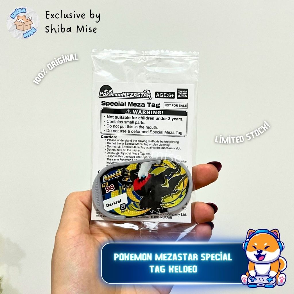 Jual [100% 𝙊𝙍𝙄𝙂𝙄𝙉𝘼𝙇] - Pokemon Meza Tag Darkrai Special Tag Limited ...