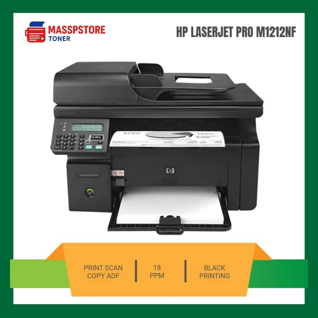 Jual Printer HP LaserJet M1212nf MFP | Cetak Scan Copy Fax | Monokrom ...