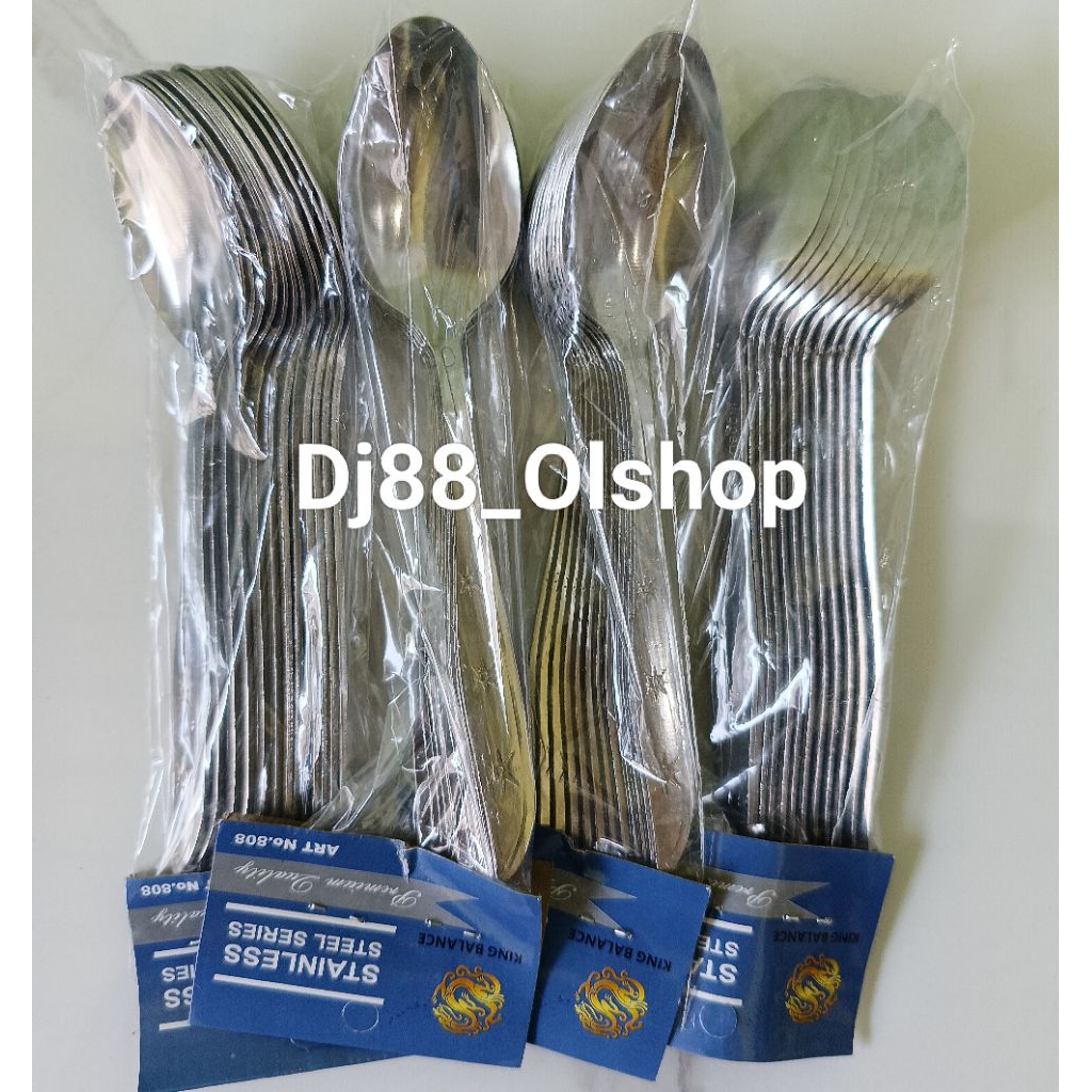 Jual (12 Pcs) Sendok Makan Stainless Steel Tebal | Shopee Indonesia