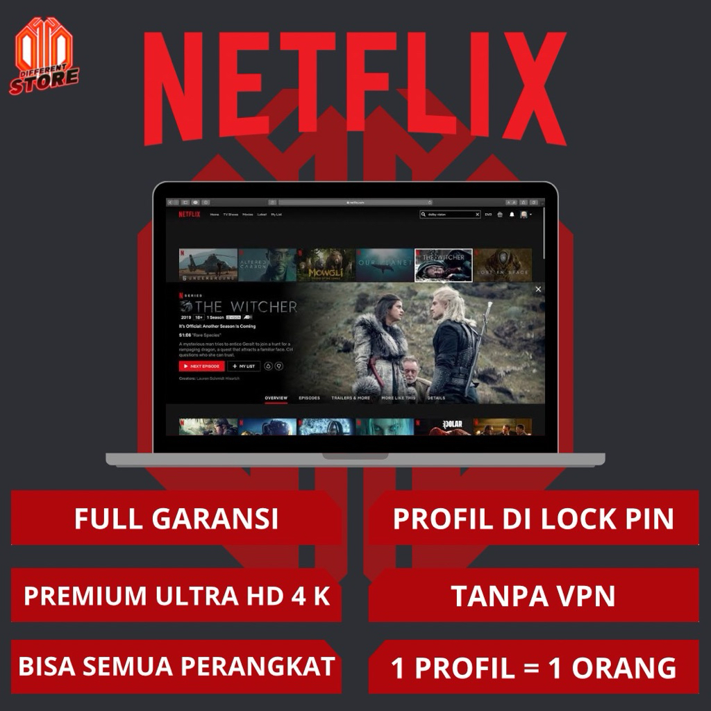 Jual NETFLIXX HARIAN 4K/UHD FULL GARANSI | Shopee Indonesia