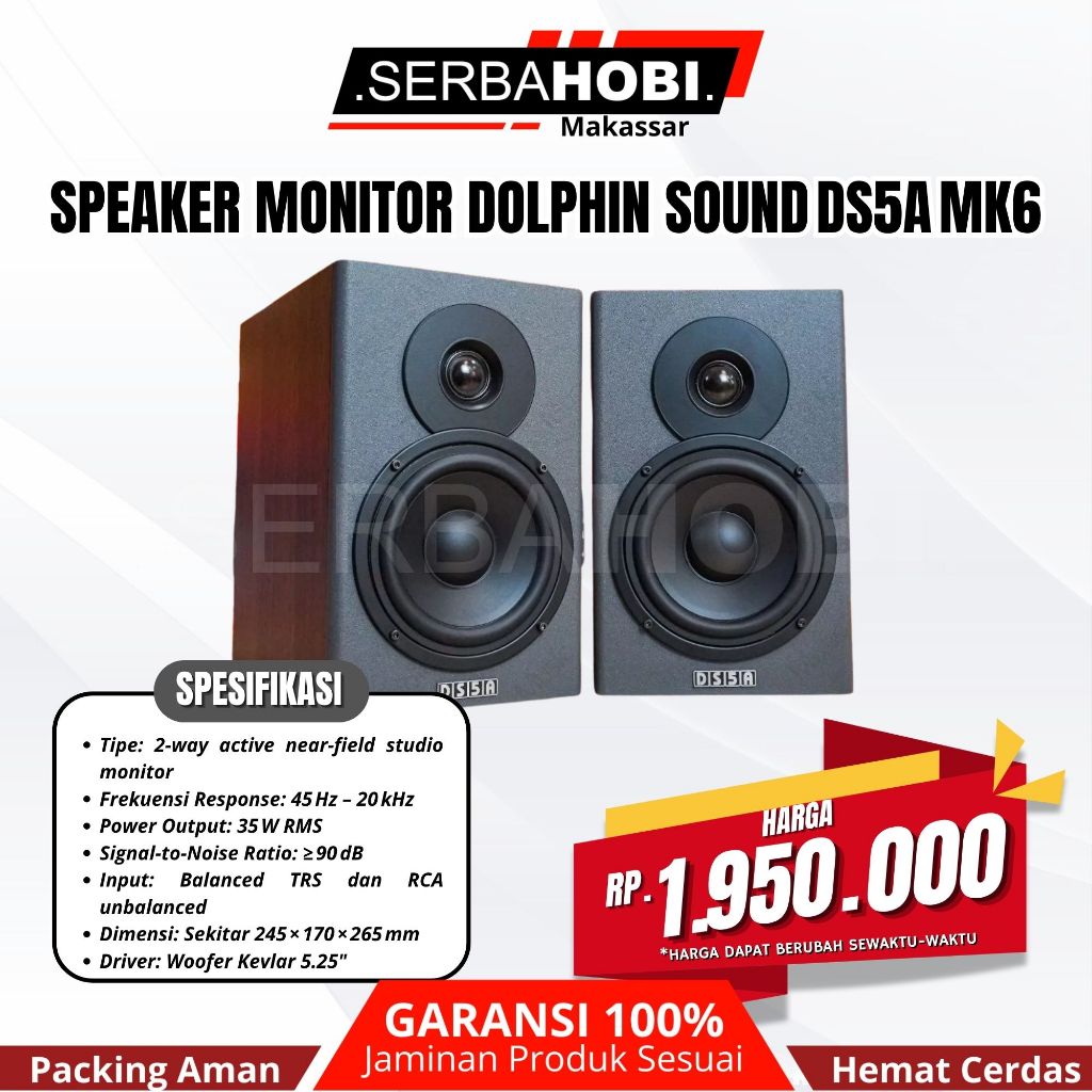 Jual Newe Speaker Monitor ISK DS5A MK6 Pro Studio Monitor Speaker Flat ...
