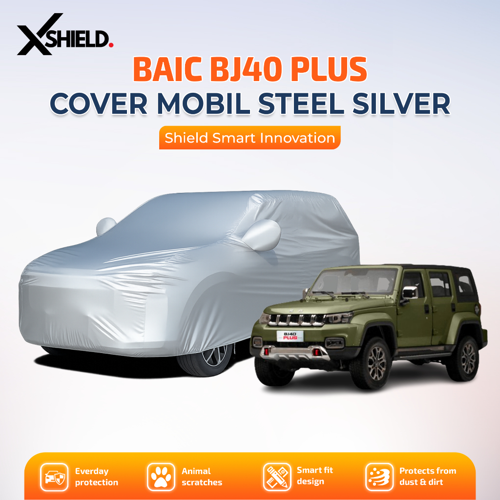 Jual Cover Mobil BAIC BJ40 PLUS Sarung Penutup Mobil Silver Polyester ...