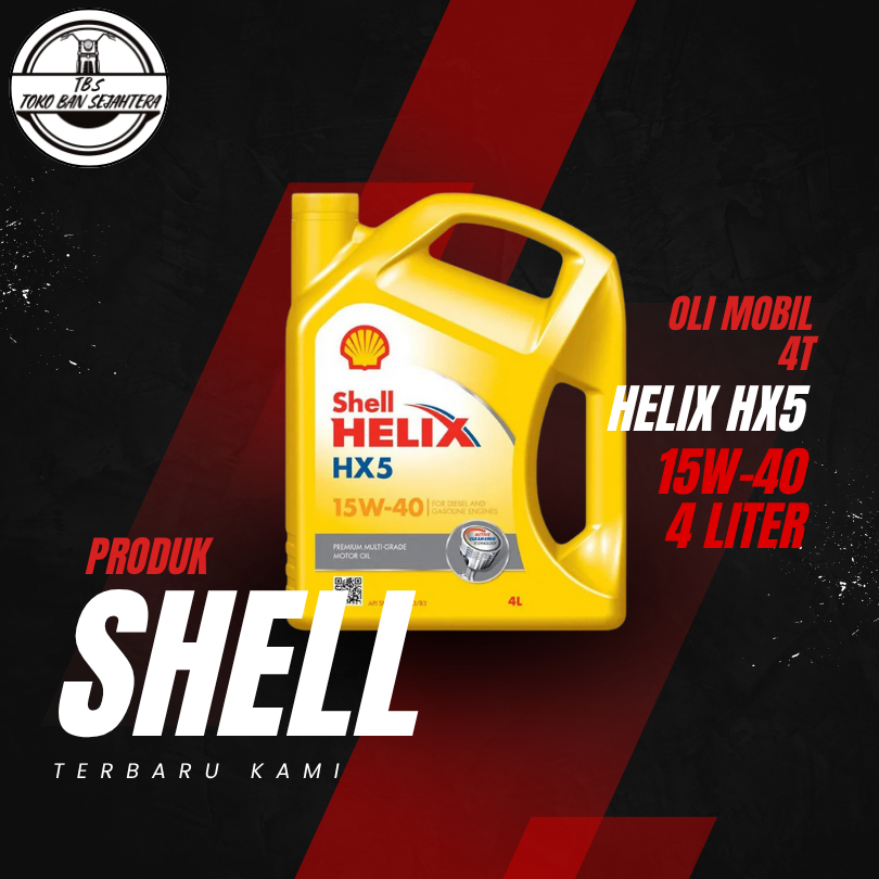 Jual OLI SHELL HELIX HX5 GALON 15W40 4L | Shopee Indonesia