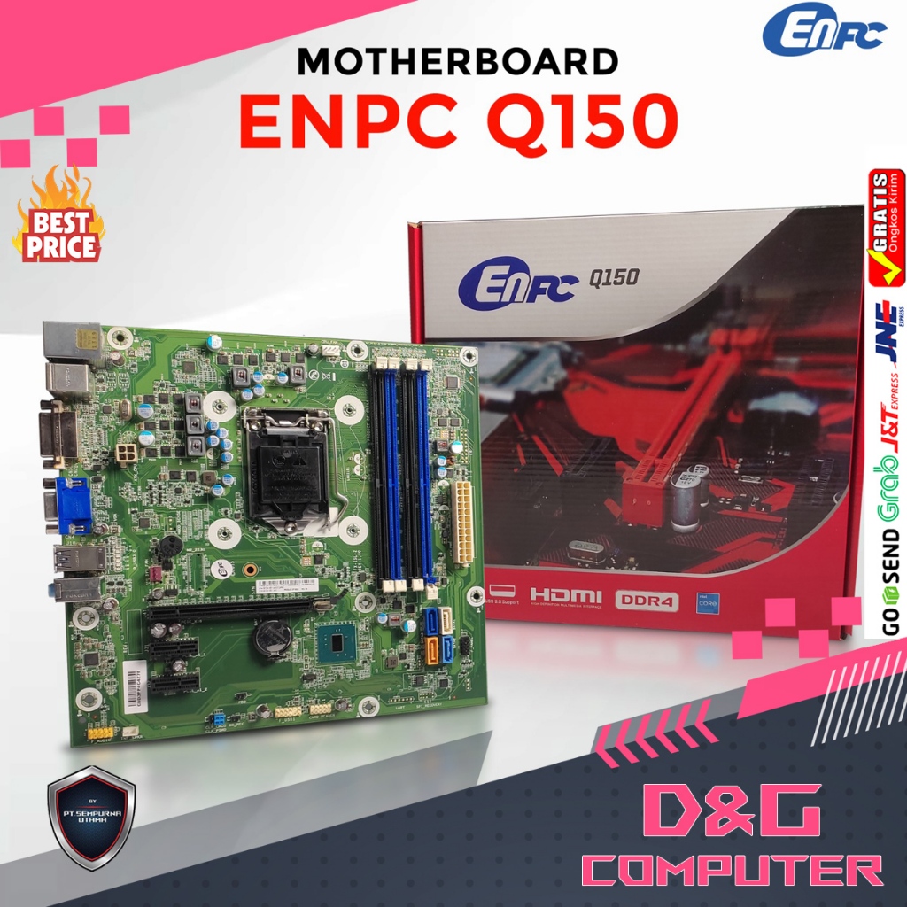 Jual ENPC Q150 LGA 1151 ATX Motherboard DDR4 | Shopee Indonesia
