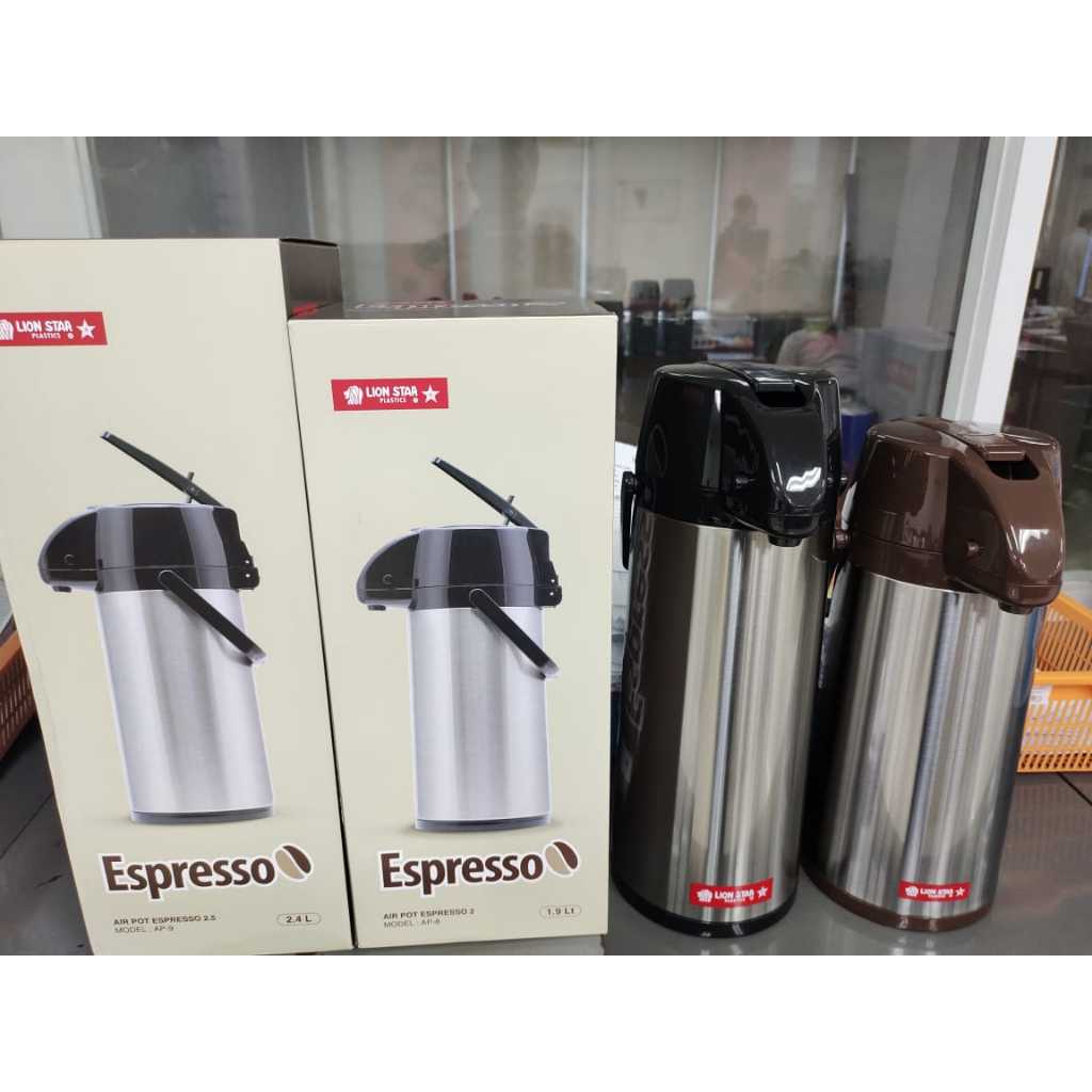 Jual LIONSTAR Air Pot Espresso / Termos Air Panas Pencet Espresso AP-8 & AP-9 | Shopee Indonesia