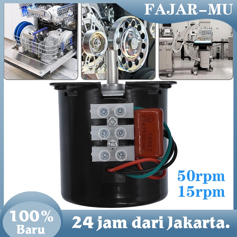 Jual 15RPM 50RPM Ac Motor Motor Gearbox 14w 220v Permanent Magnet ...