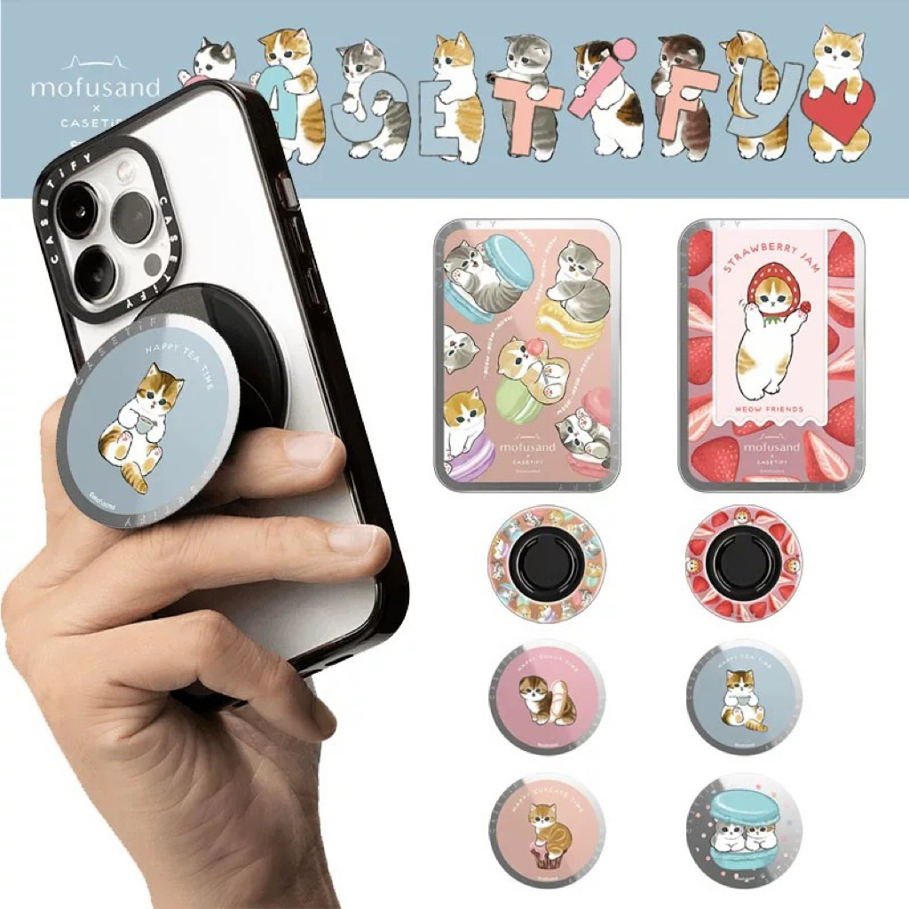 Jual New Casetify Mirror Magsafe Mofusand Grip Stand Cardholder Spinner ...