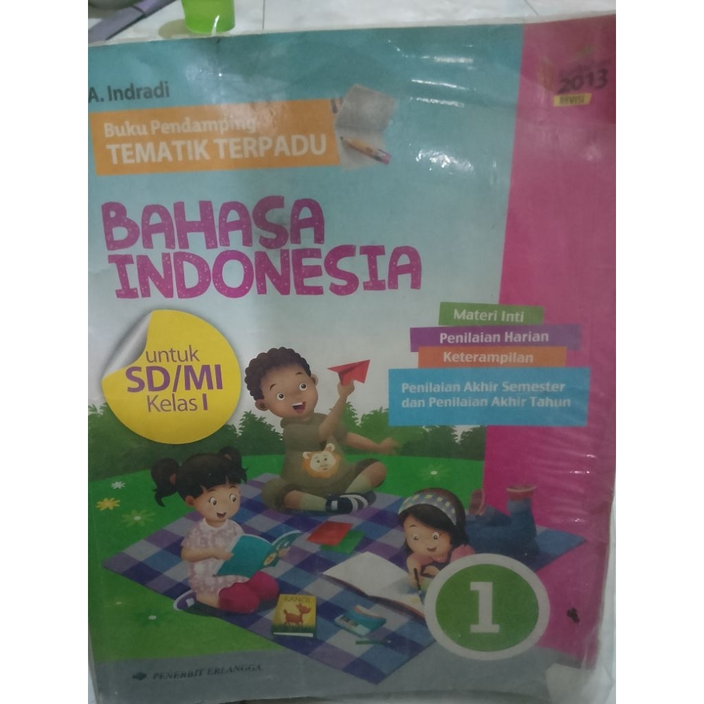 Jual Buku Bahasa Indonesia kelas 1 tematik terpadu , Erlangga Original ...