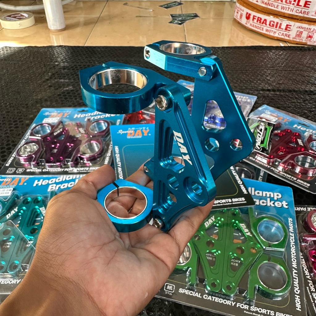 Jual ** DAY ** BRAKET / KUPINGAN LAMPU AS 31 / 33 ANODIZE FULL CNC MERK ...