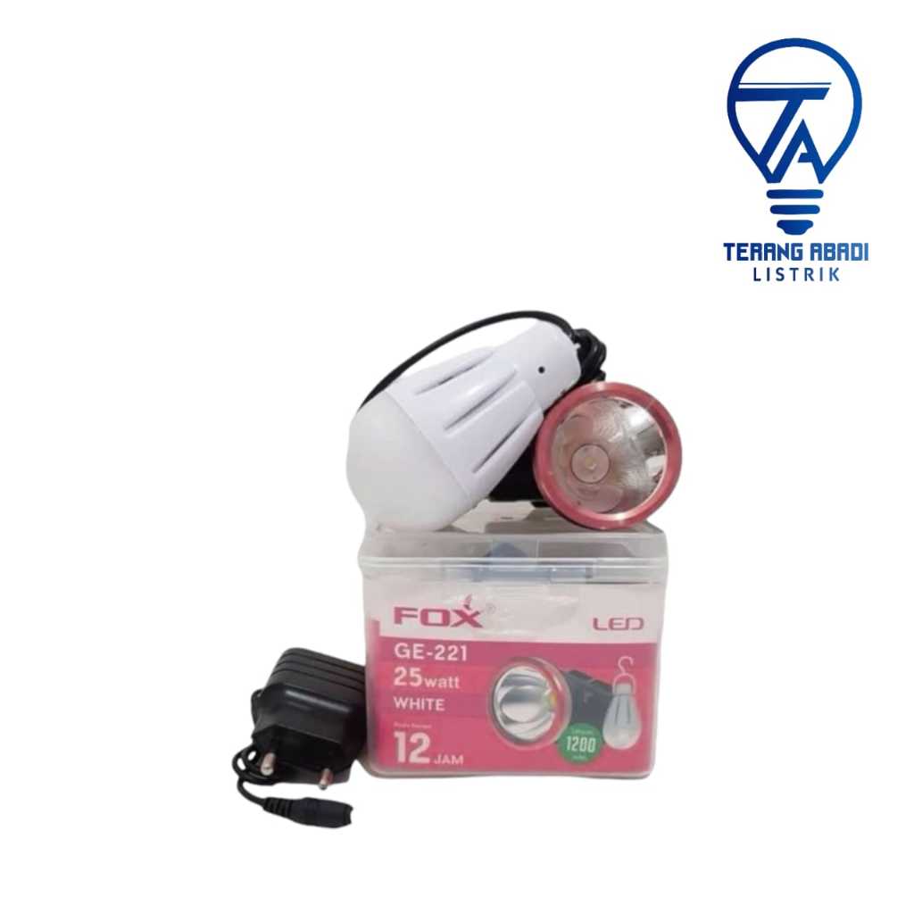 Jual Senter Kepala GE 221 + Lampu Fox (25w) | Shopee Indonesia