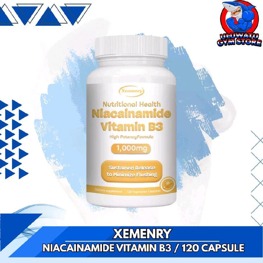Jual Xemenry USA Niacinamide 1000mg Vitamin B3 120 Kapsul Non Flush ...
