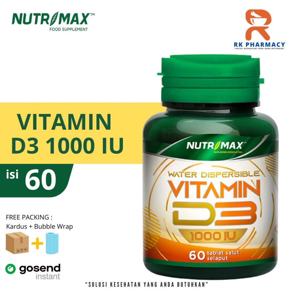 Jual NUTRIMAX VITAMIN D3 1000 IU / NUTRIMAX VITAMIN D3 1000 IU | Shopee ...
