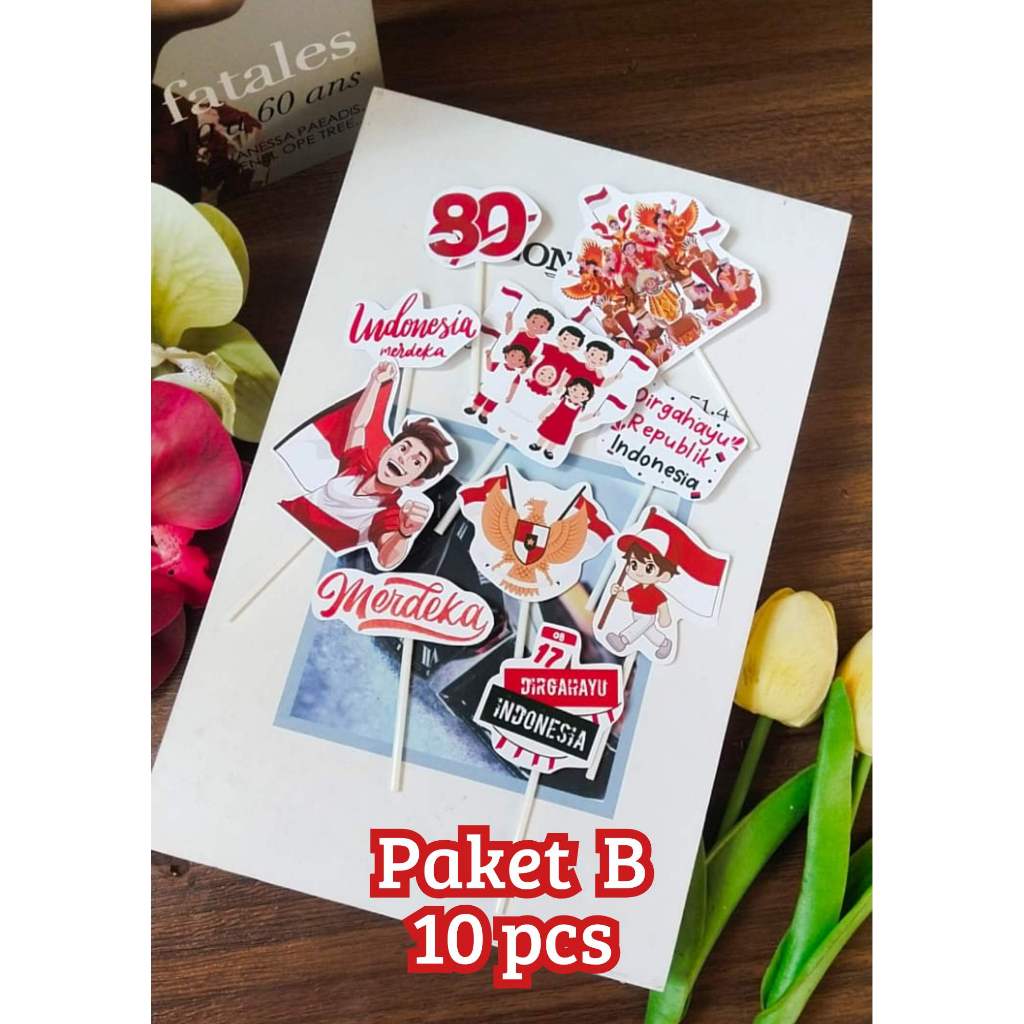 Jual Topper Tumpeng Kemerdekaan / Topper Kue Kemerdekaan / Topper ...