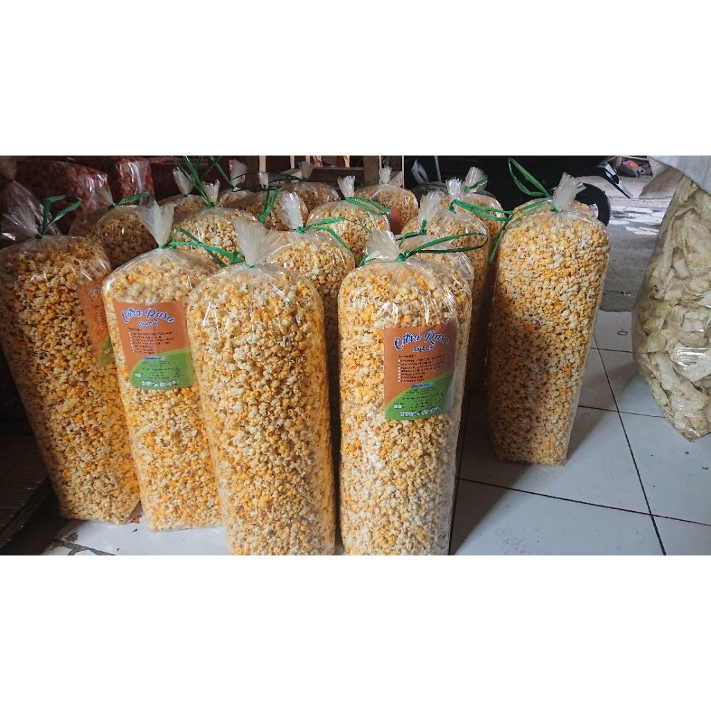 Jual Popcorn Snack Lezat Varian Rasa Asin Gurih dan Keju Versi 500g ...