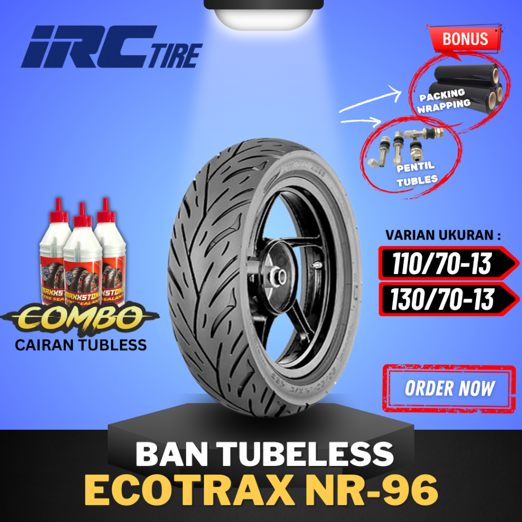 Jual [READY COD] BAN IRC ECOTRAX NR96 ( 110/70-13 & 130/70-13 ) RING 13 ...