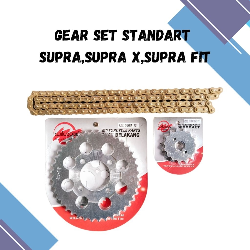 Jual GEAR SET GIR SET HONDA SUPRA LAMA SUPRA X SUPRA FIT LAMA STANDART ...