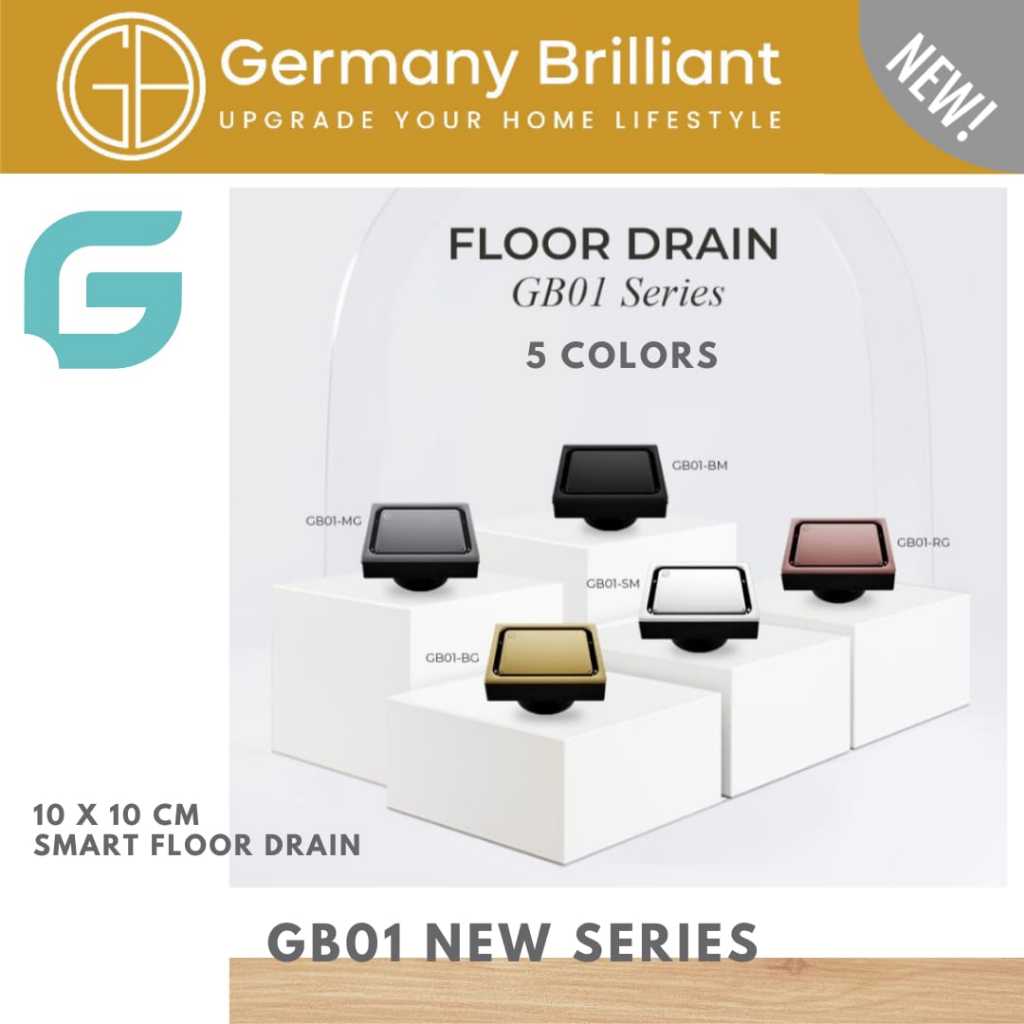 Jual Germany Brilliant Smart Floor Drain Saringan Got GB01 New Series ...