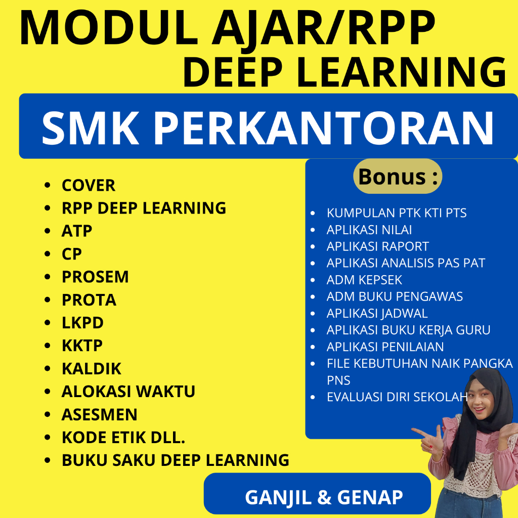 Jual RPP Deep Learning SMK PERKANTORAN FASE F - Modul Ajar/RPP DEEP ...