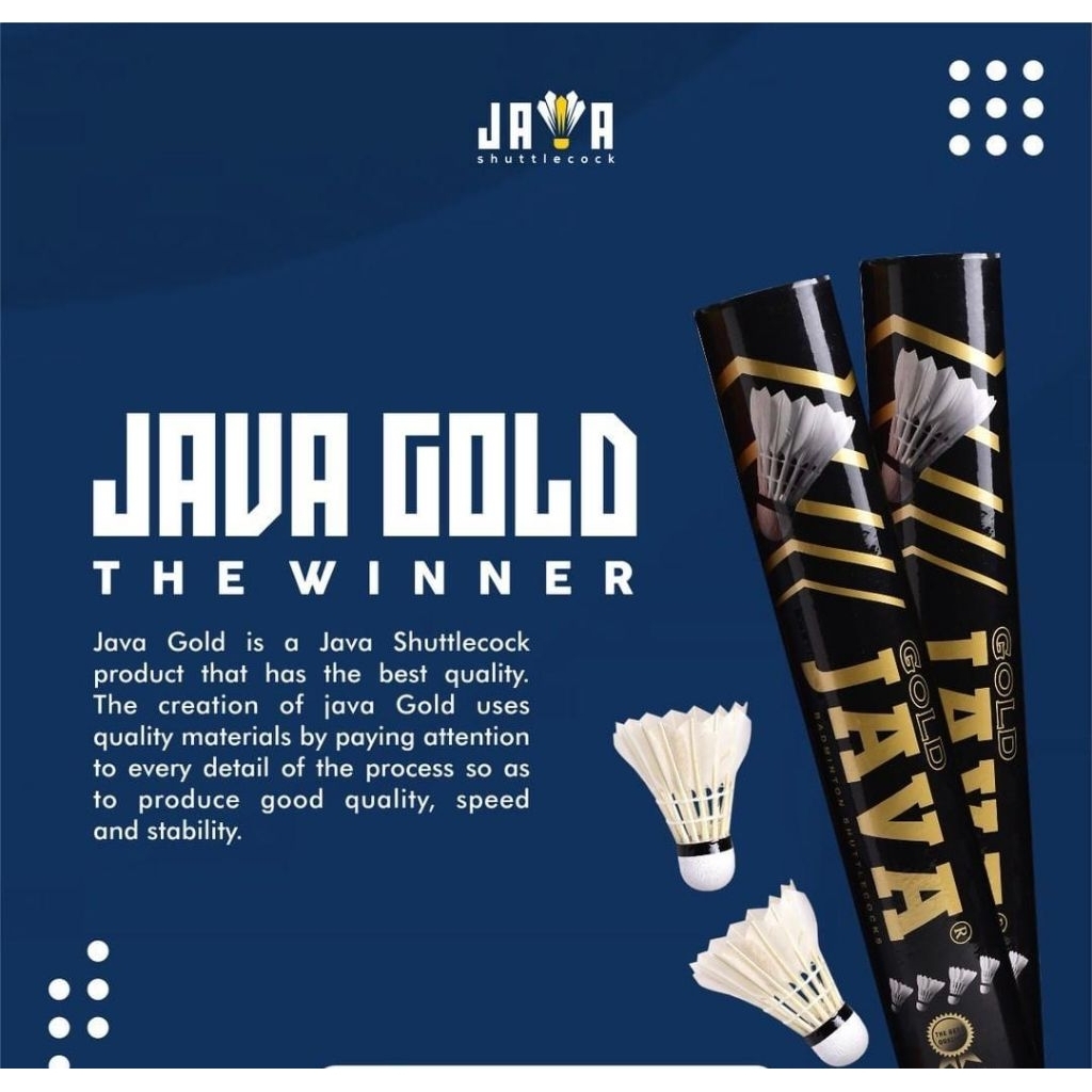 Jual JAVA GOLD SHUTTLECOCK/TERMURAH/BADMINTON/ORIGINAL100% | Shopee Indonesia