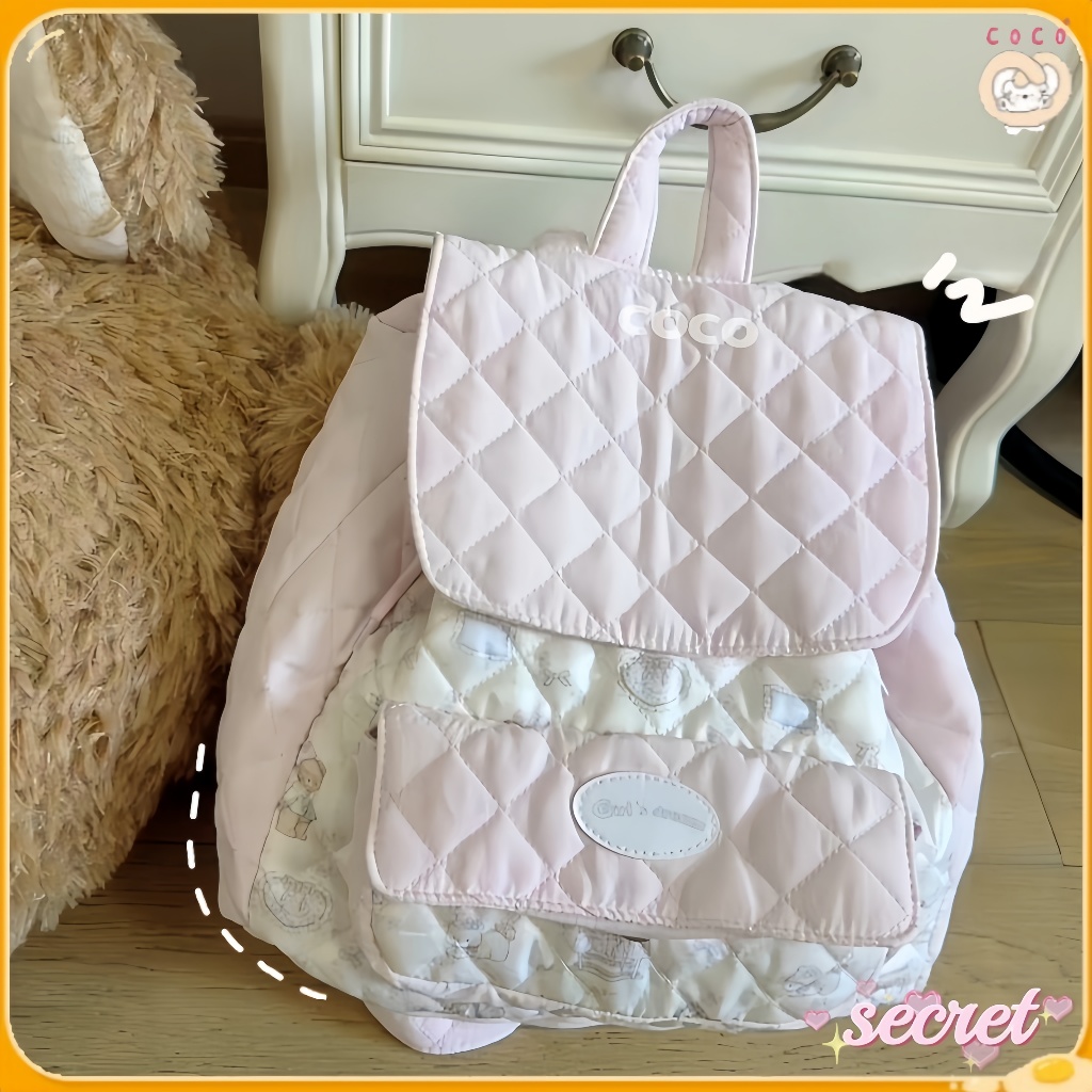 Jual Tas Bahu Wanita Lucu/Ransel Merah Muda/Gaya Balet Mini Backpack ...