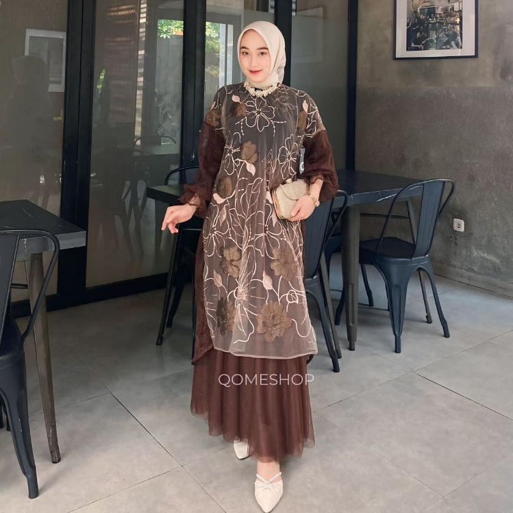 Jual QOME - Tunik Marsha / Tunik Bruklat / Tunik Formal / Tunik Wanita ...