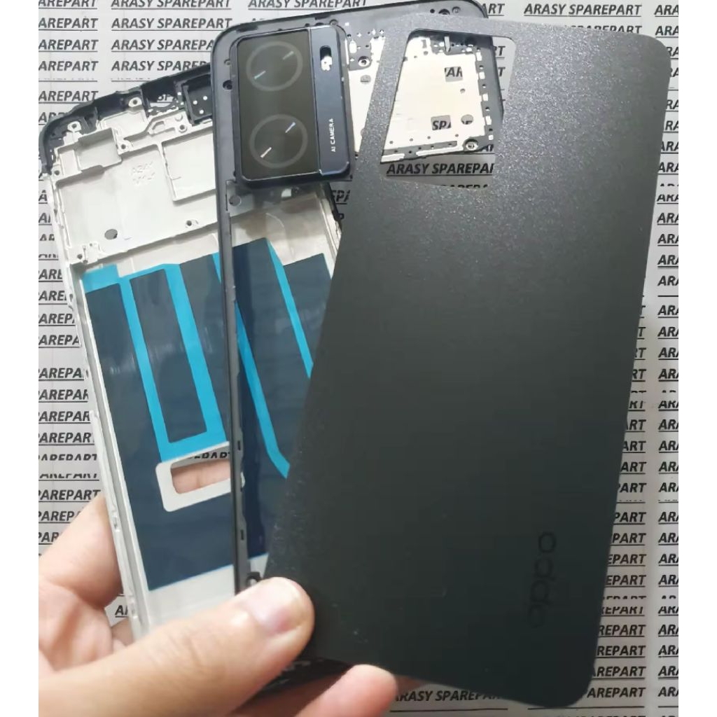 Jual Kesing housing casing fullset Oppo a77s / a57 2020 frame + bezel ...