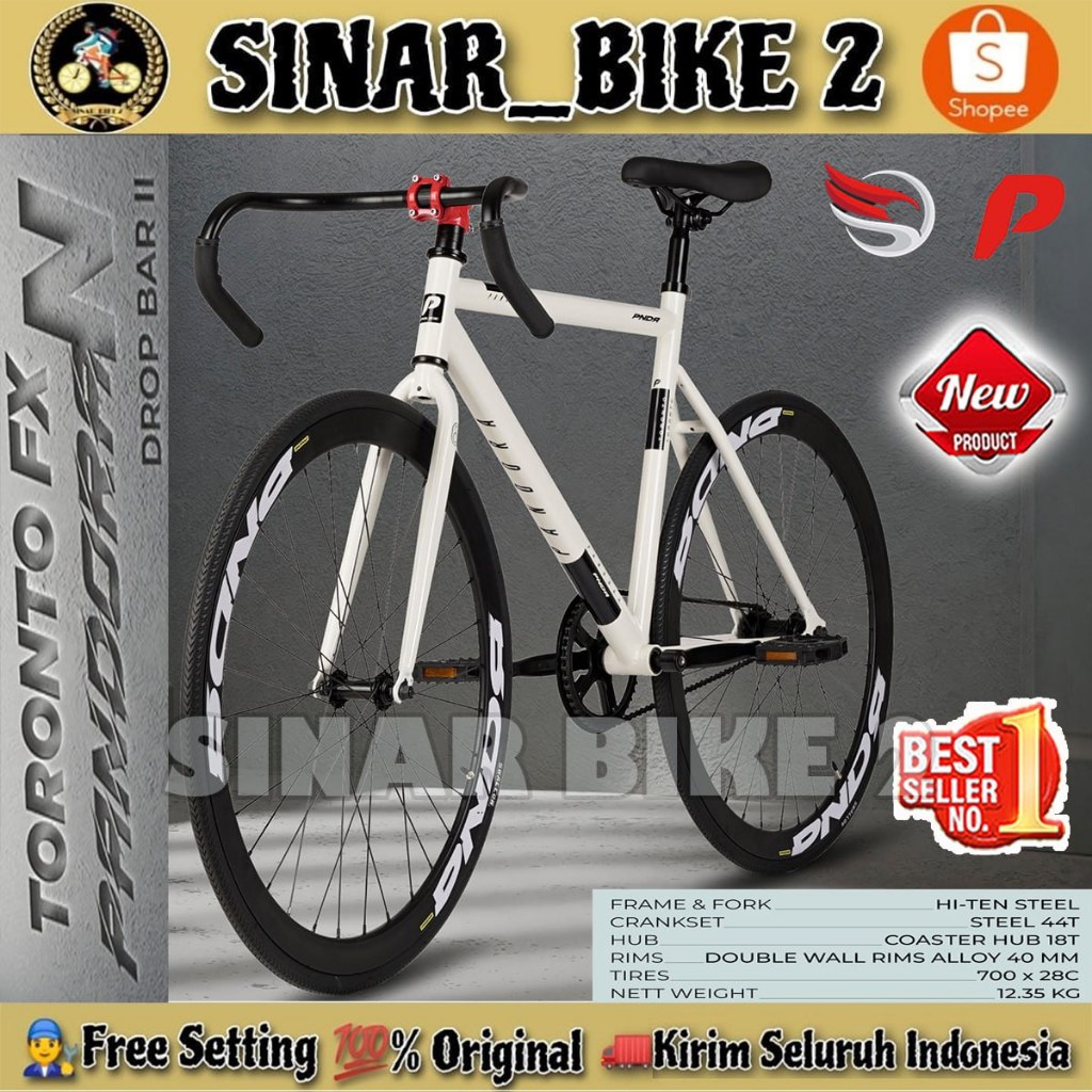 Jual Sepeda Fixie ELEMENT POLICE TORONTO FX PANDORA N Ukuran 700C Rem ...