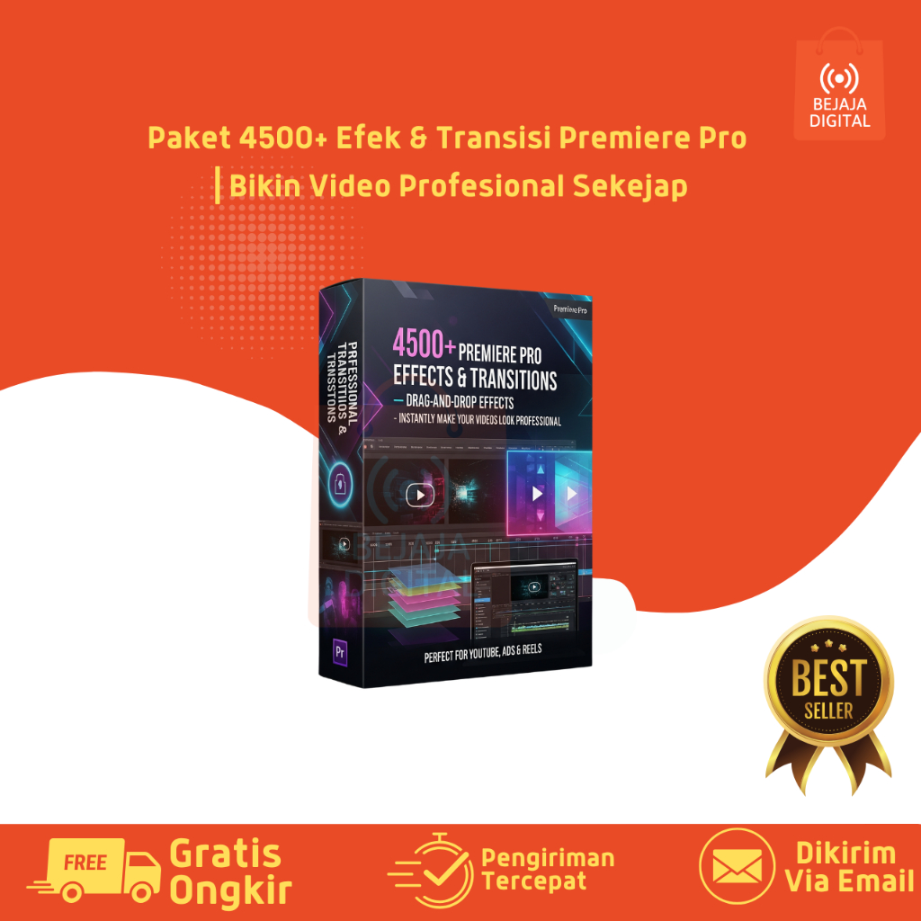 Jual Paket 4500+ Efek & Transisi Premiere Pro | Bikin Video Profesional ...
