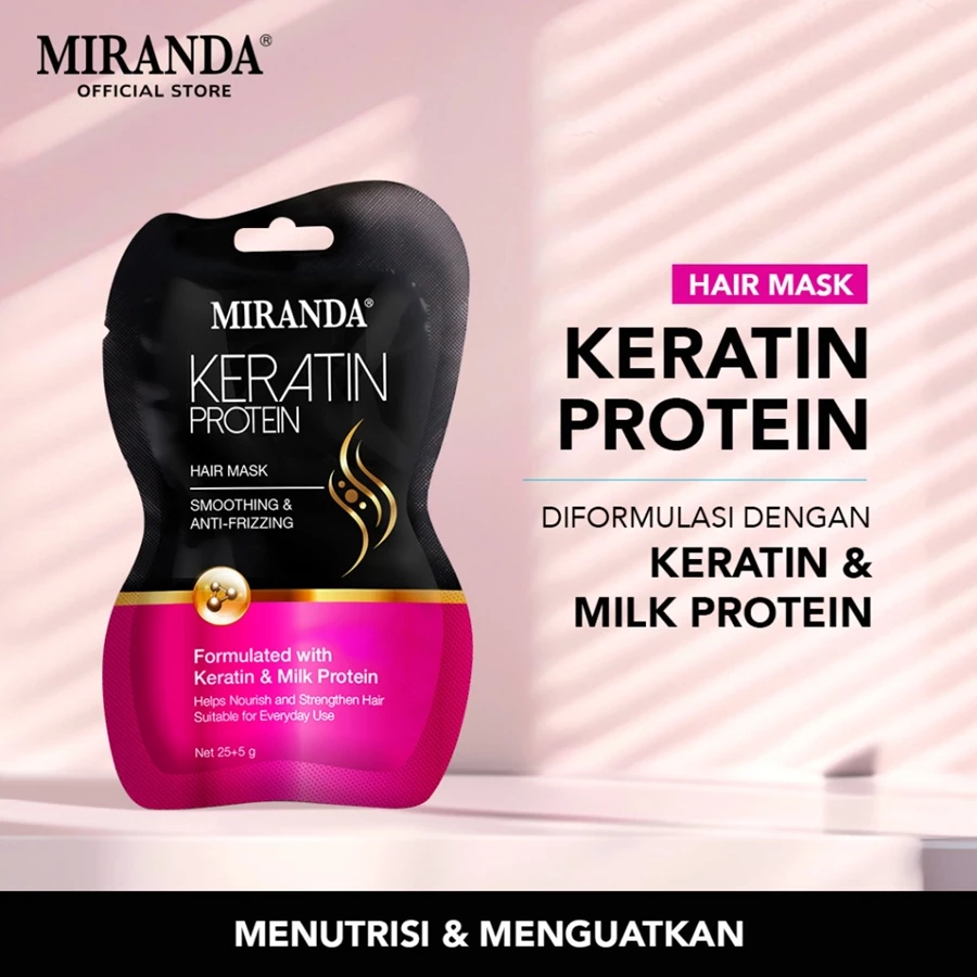 Jual Miranda Keratin Protein Series Hair Mask 30gr | Shopee Indonesia