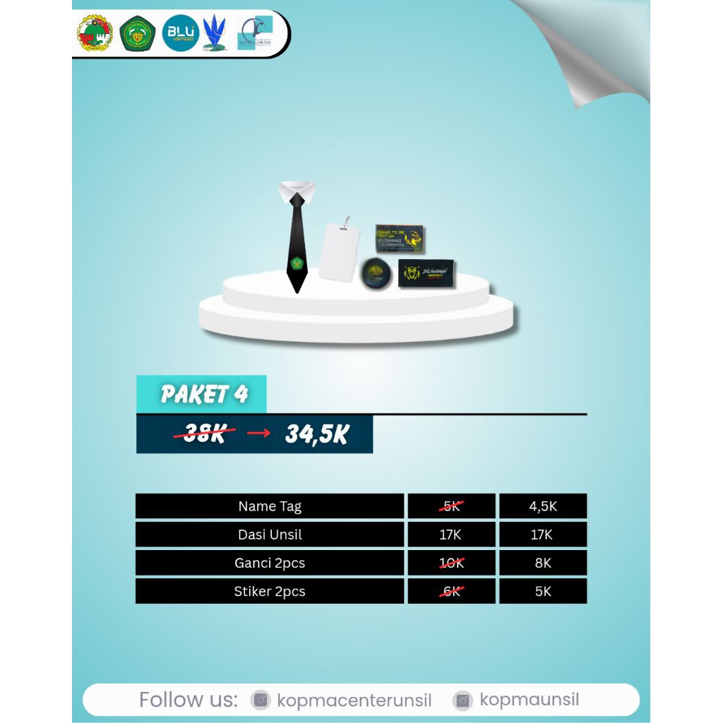 Jual Set MABA UNSIL Bundle | PAKET 4 | Kebutuhan Maba UNSIL Satu Paket ...