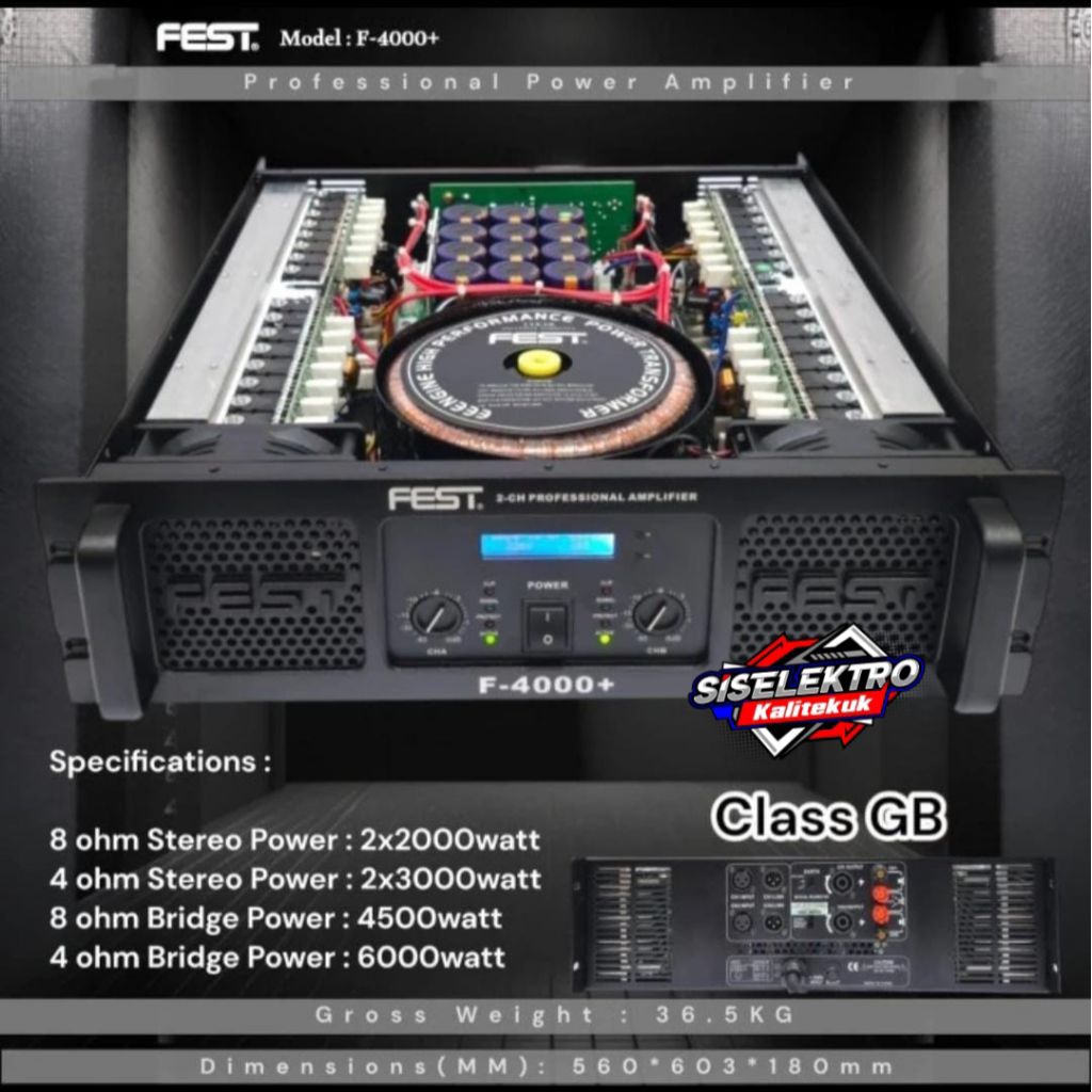 Jual Power amplifier Fest f4000+ power class GB Fest f4000+ | Shopee ...