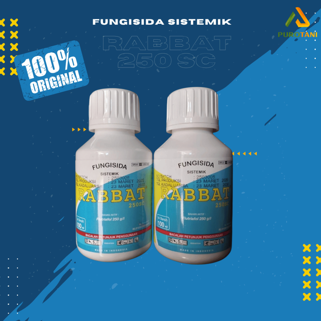 Jual Fungisida Sistemik RABBAT 250SC 100ml flutriafol Atasi Fusarium ...