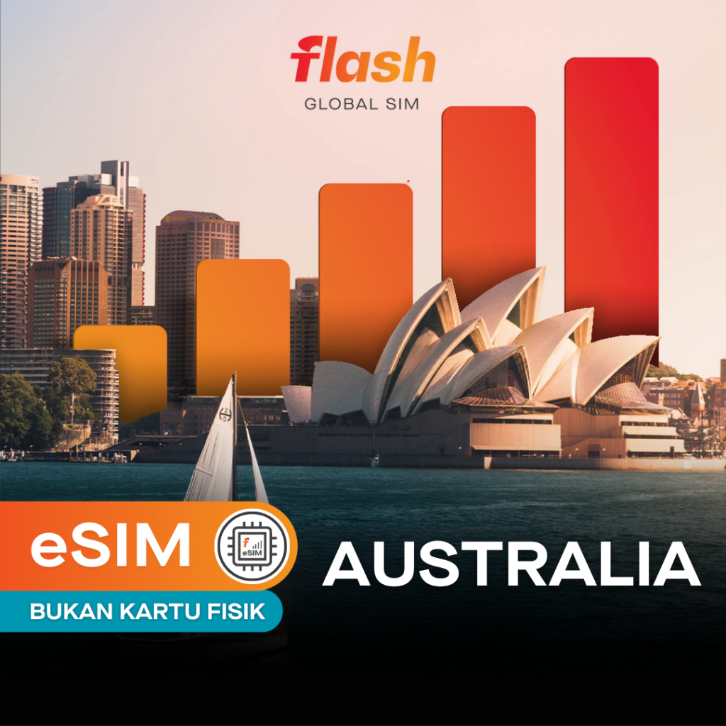 Jual eSIM Australia Unlimited Data Flash Global SIM (eSIM Melbourne ...