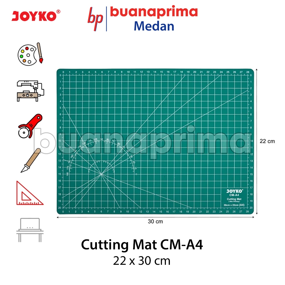 Jual CUTTING MAT A4 JOYKO 30 x 22 cm Alas Tatakan Pemotong Potong Kertas Hijau Tua | Shopee ...