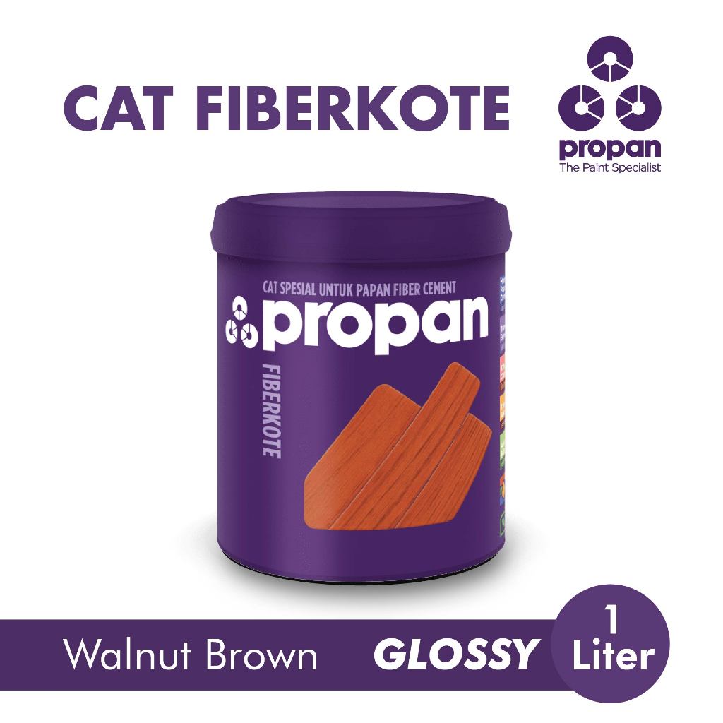 Jual Cat Propan Fiberkote Fibersemen / Walnut Brown Glosy 1L / Lisplank ...