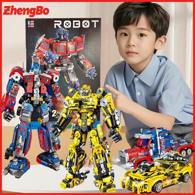 Jual ZhengBo 2 in 1 Mainan Robot Classic Action Figure Block Building ...