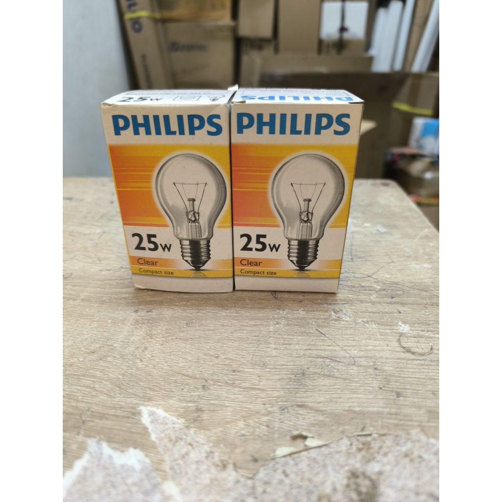 Jual Lampu philips pijar 25w Clear e27 philips | Shopee Indonesia