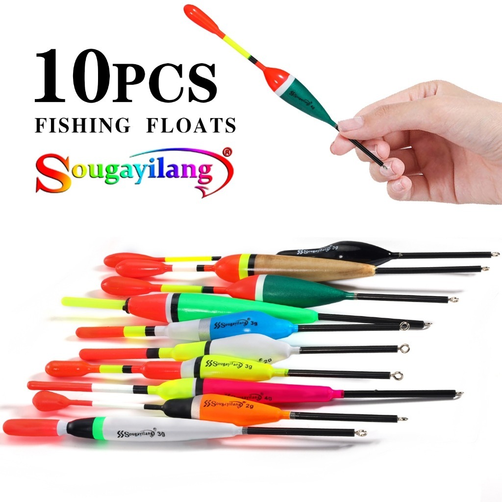 Jual Sougayilang 10Pcs Fishing Float Set Colorful Multiple Model ...
