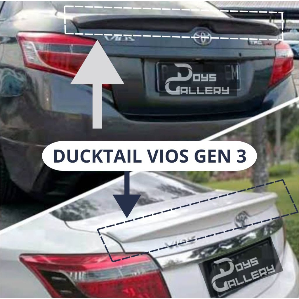 Jual Ducktail mobil toyota vios gen 3 asli original masih bahan belum ...