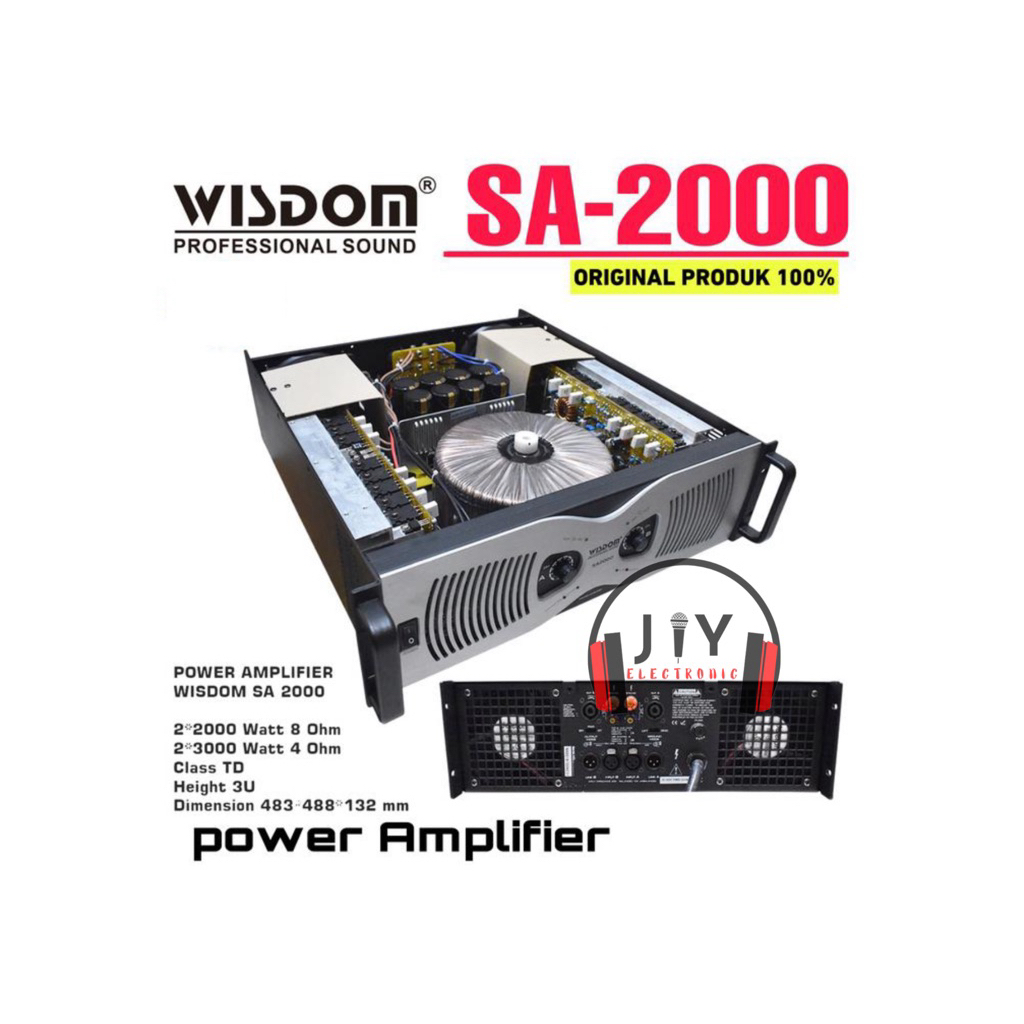 Jual Power Wisdom 2 Channel Class TD SA-2000 SA 2000 SA2000 | Shopee ...